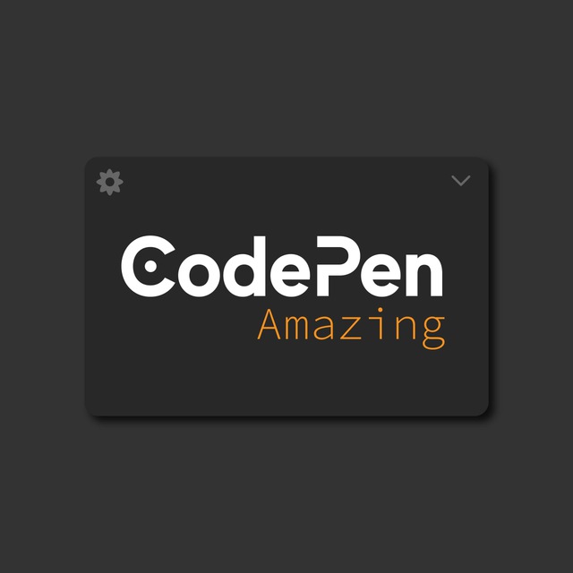 Telegram-канал "CodePen Amazing" — @codepen_amazing — TGStat